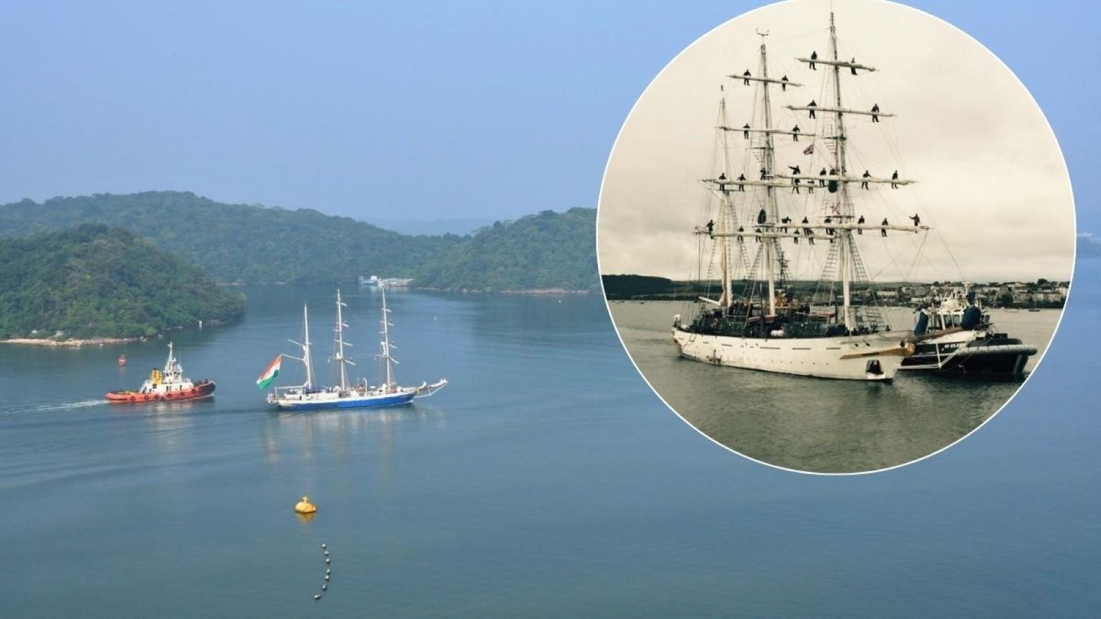 Indian Navy's sail training ship INS Tarangini arrived in Trincomalee ...